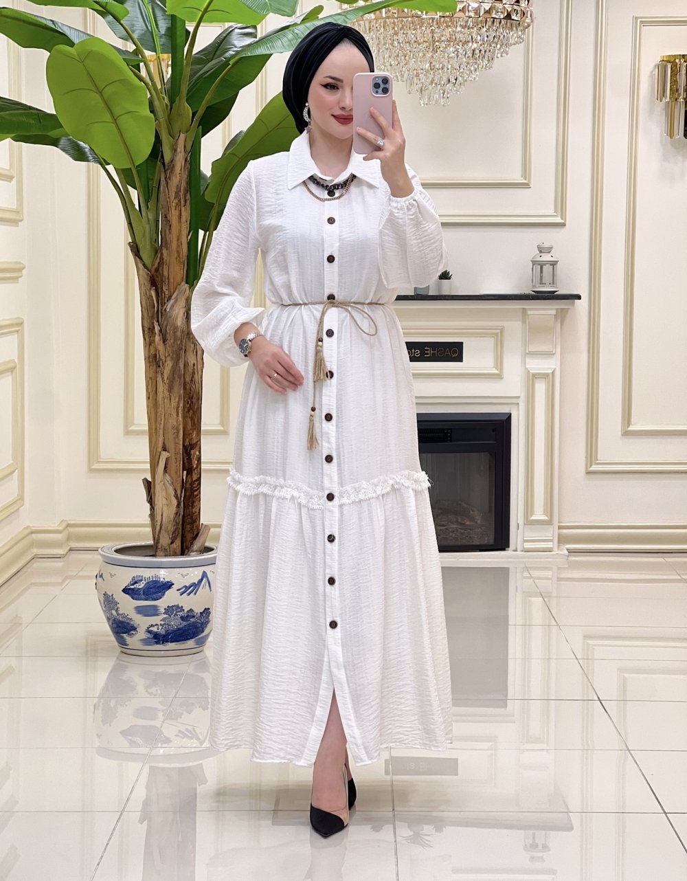 Btk Poem Elbise 5804 Beyaz Modelleri En Uygun Fiyatlarla